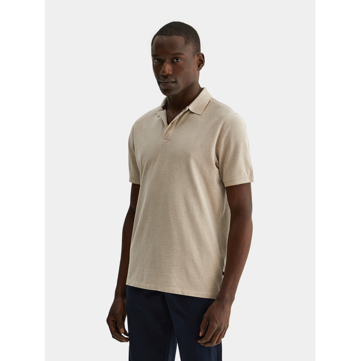 Polo piqué bicolor regular fit - W000051_050 | Giovanni Galli