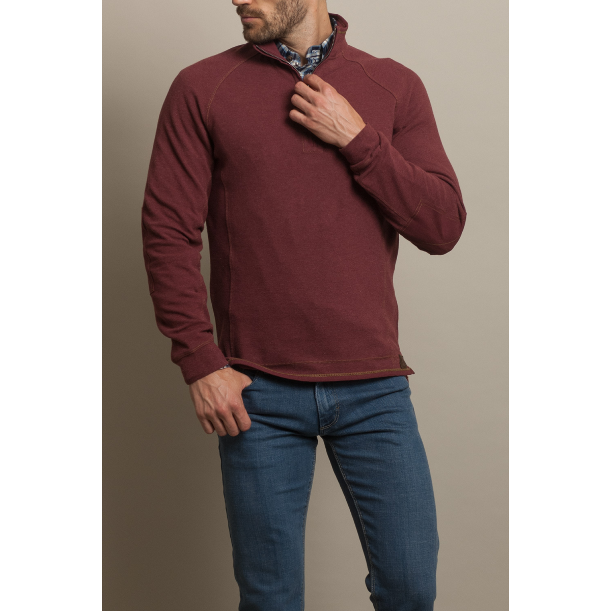 Polo manga comprida com fecho - 1638057HF15003_050 | Giovanni Galli