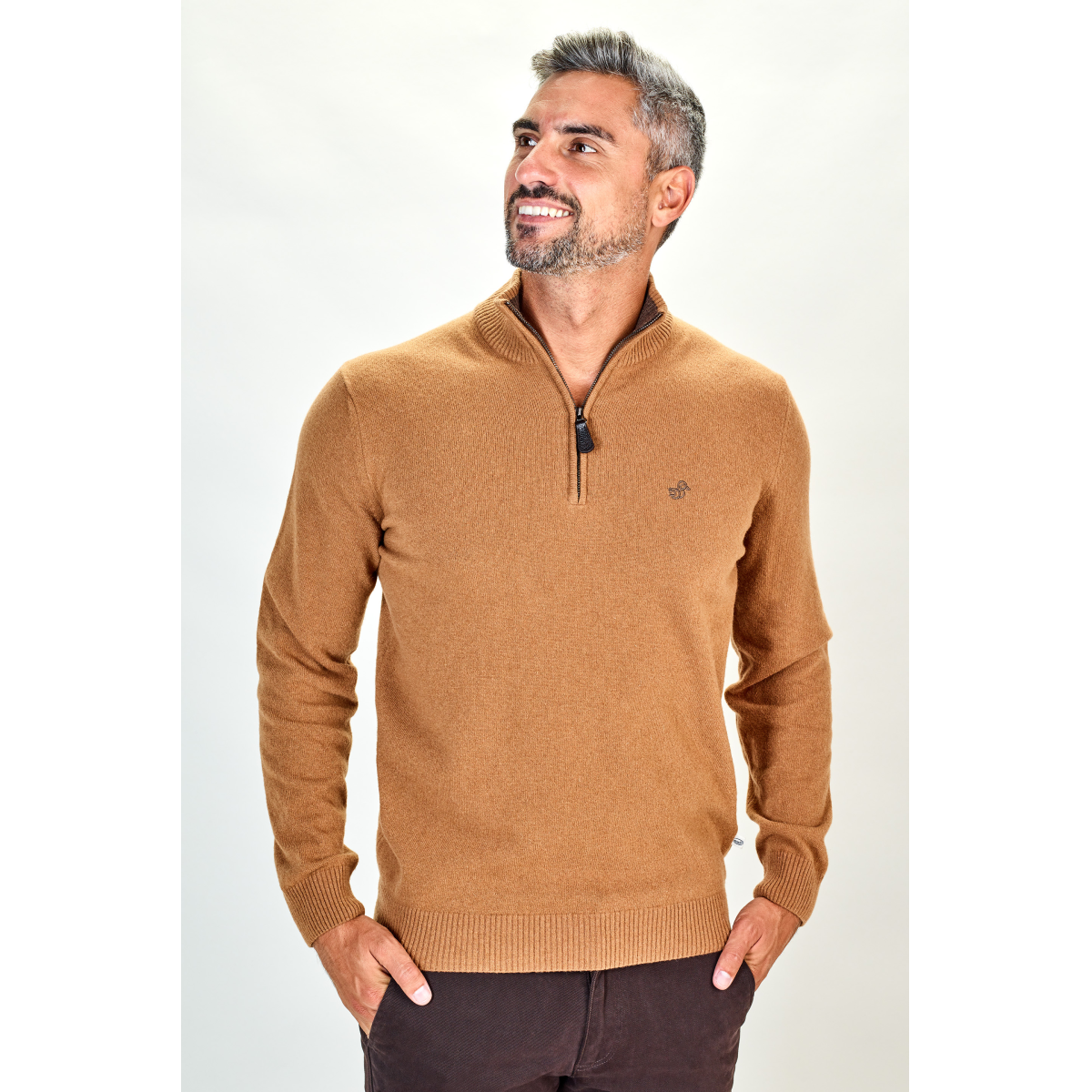 Polo manga comprida com fecho - 1154765H806003_026 | Giovanni Galli