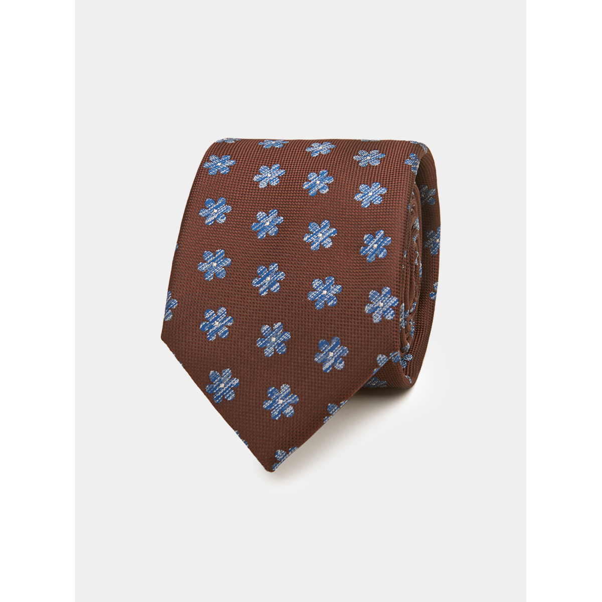 Textured flower pattern tie - 1117759HG02045_837 | Giovanni Galli