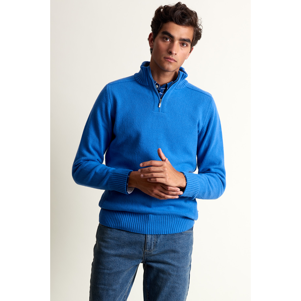 Polo manga comprida com fecho - 1325661H806003_003 | Giovanni Galli