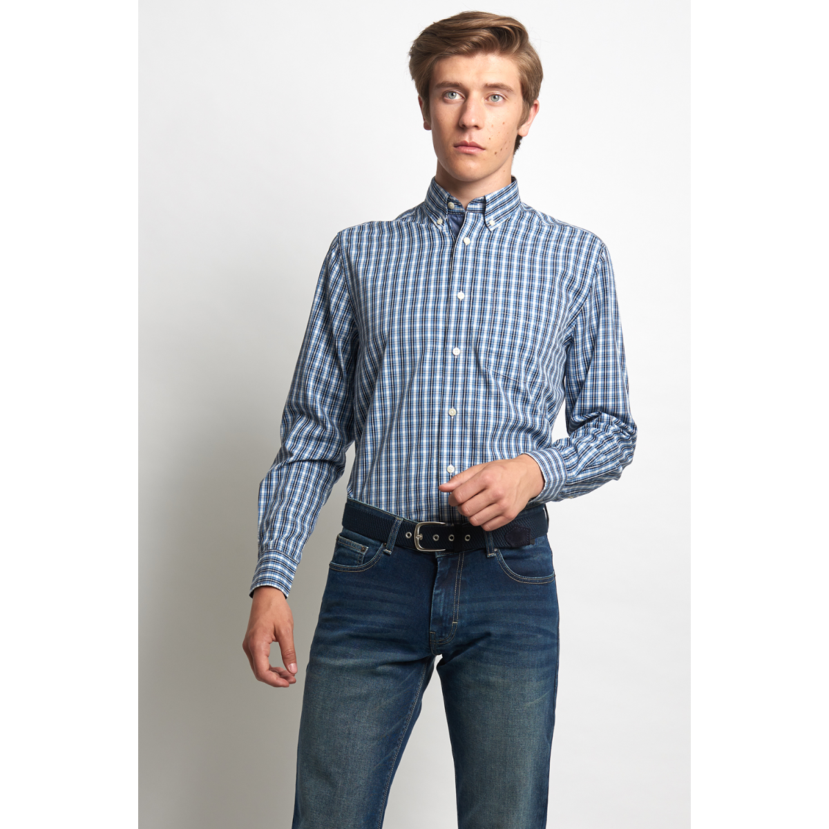 Camisa xadrez regular fit - 1143659H203002_503 | Giovanni Galli