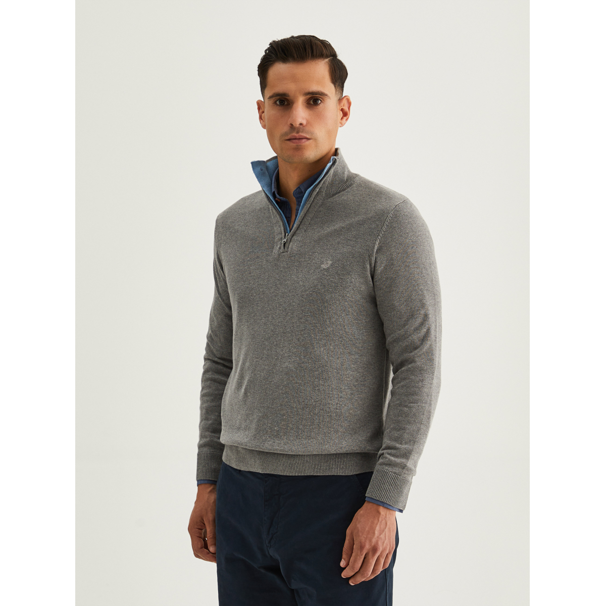 Polo manga comprida com fecho - 1344760H806001_012 | Giovanni Galli