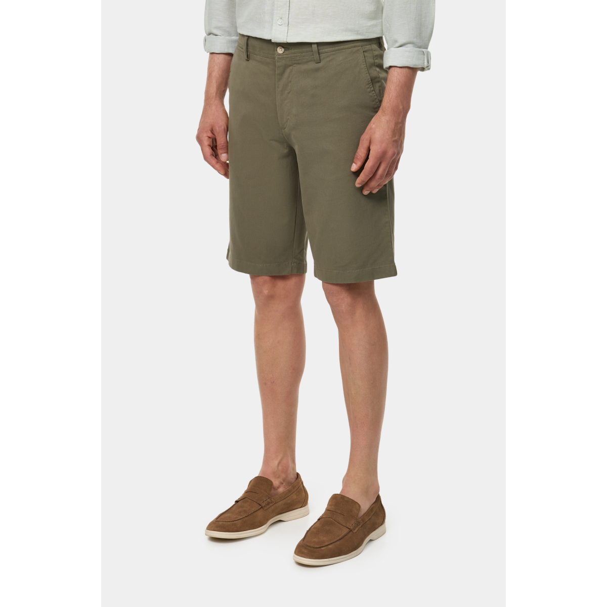 Calções bermuda chino regular fit em algodão - W000435_658 - Giovanni Galli