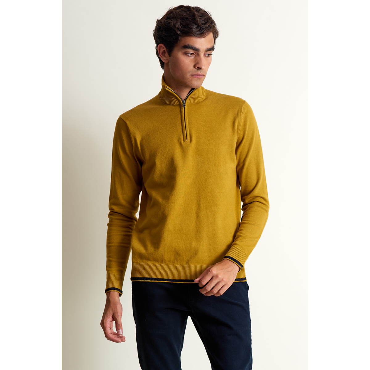 Polo manga comprida com fecho - 1444761H806002_042 | Giovanni Galli